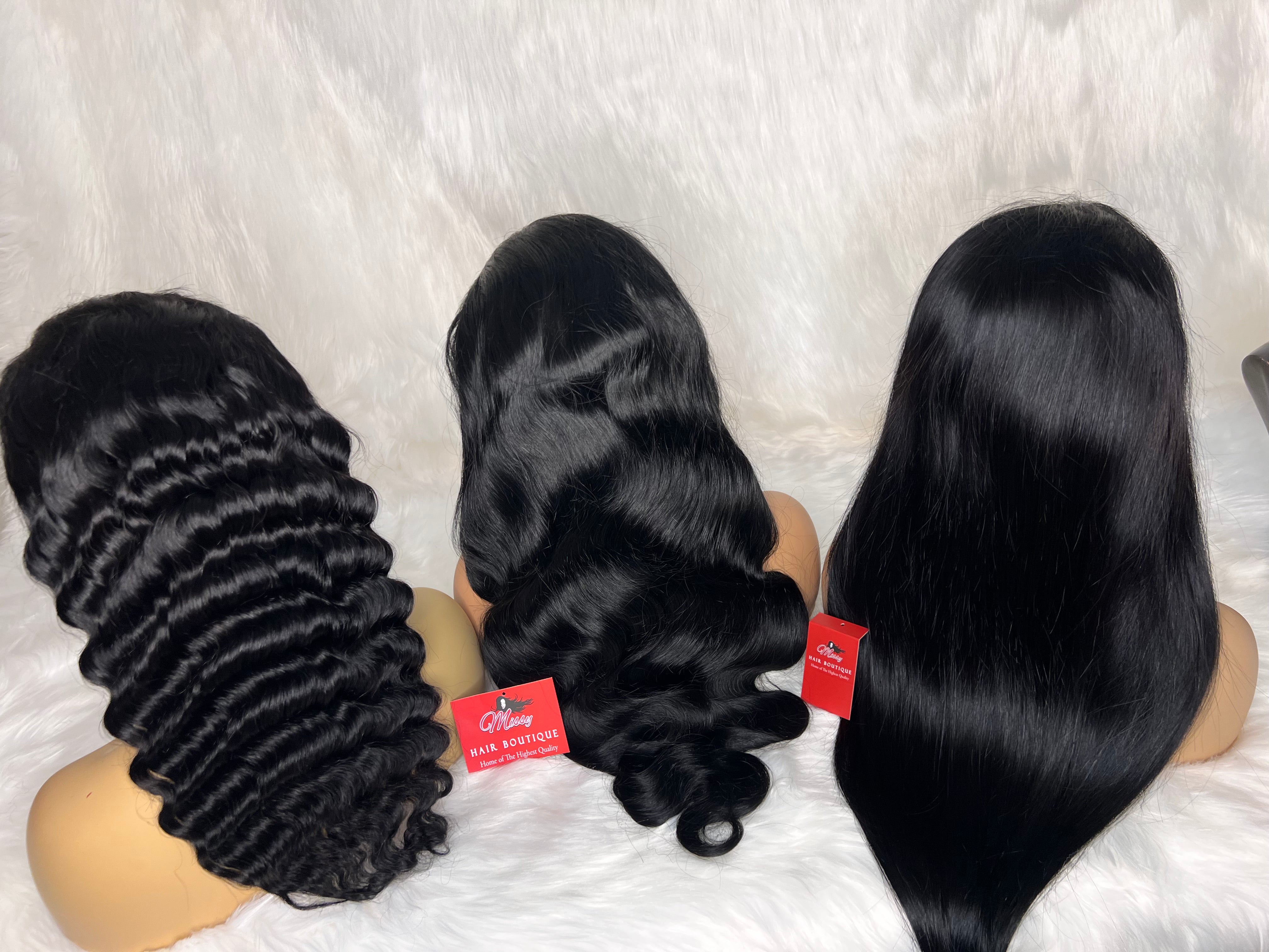 Lace Front Units BodyWave >Straight>Deep Wave>Curly 180 Density ...